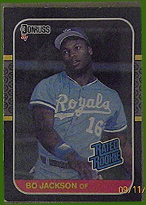 ROY'S CARD WORLD: BO JACKSON HARD TO FIND CARDS NOW LISTED FOR SALE!